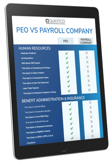 PEO vs Payroll Company One-Sheet